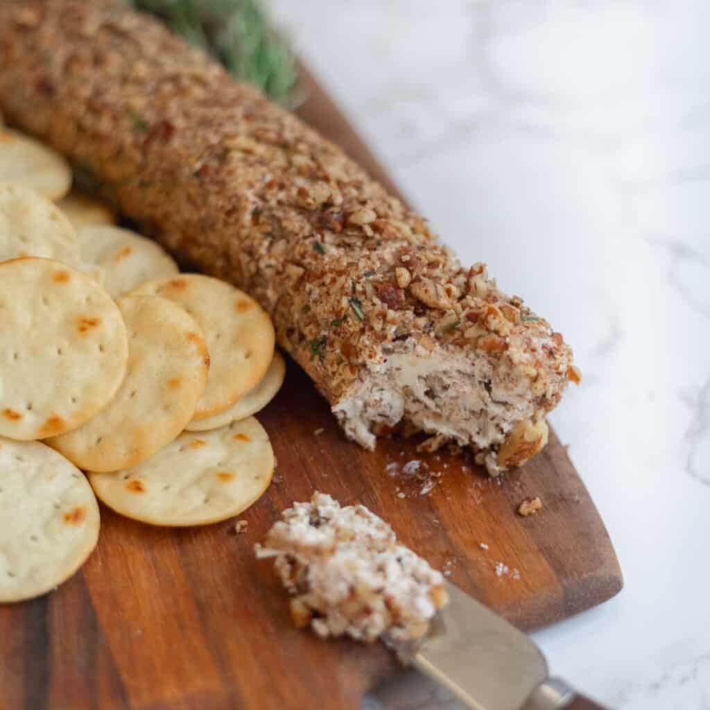 Pecan Goat Cheese Log