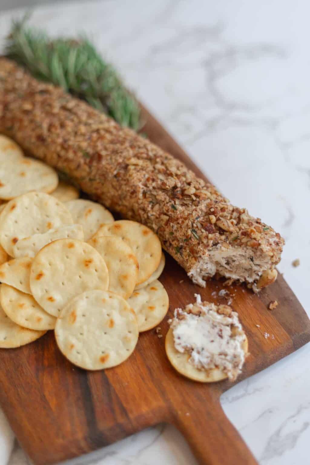 Pecan Goat Cheese Log