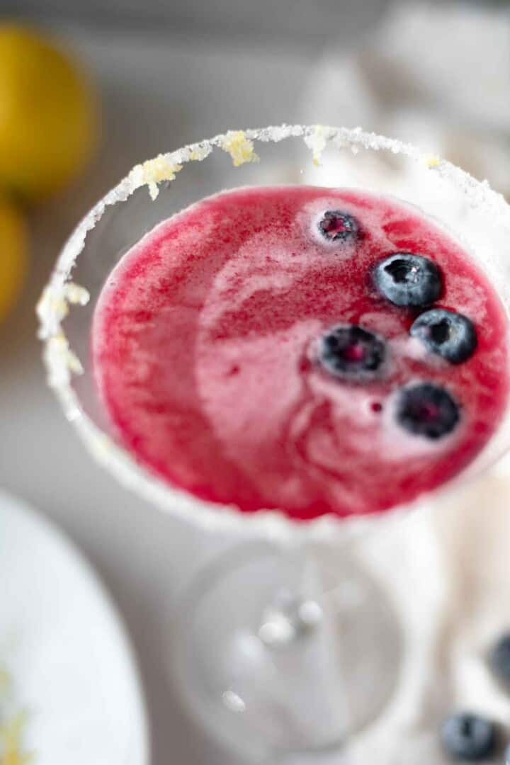 Blueberry Lemon Drop Cocktail