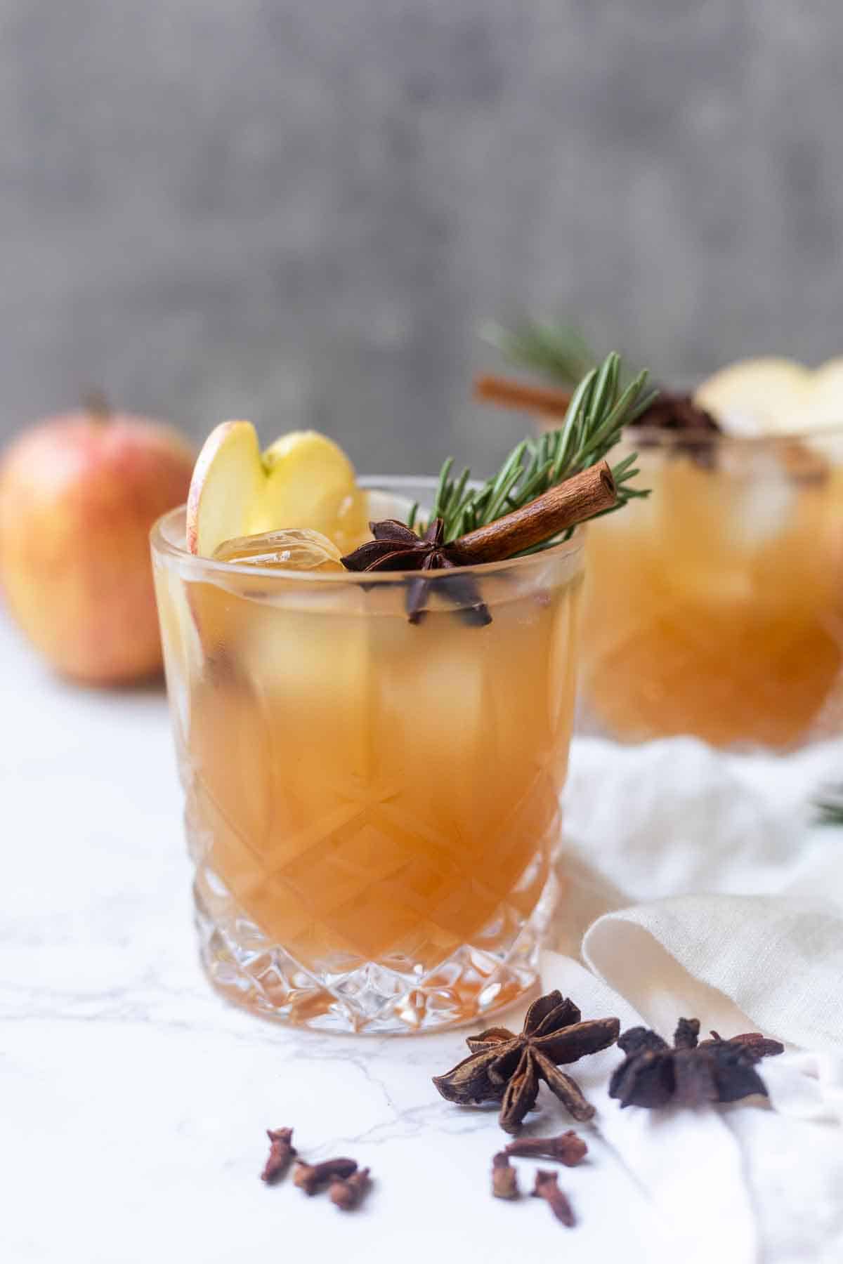 Festive Apple Cider Mocktail